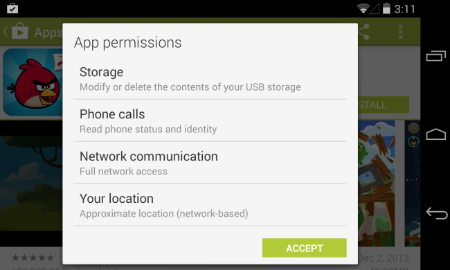 Angry Birds Android Too Many Permissions Raymond Tec